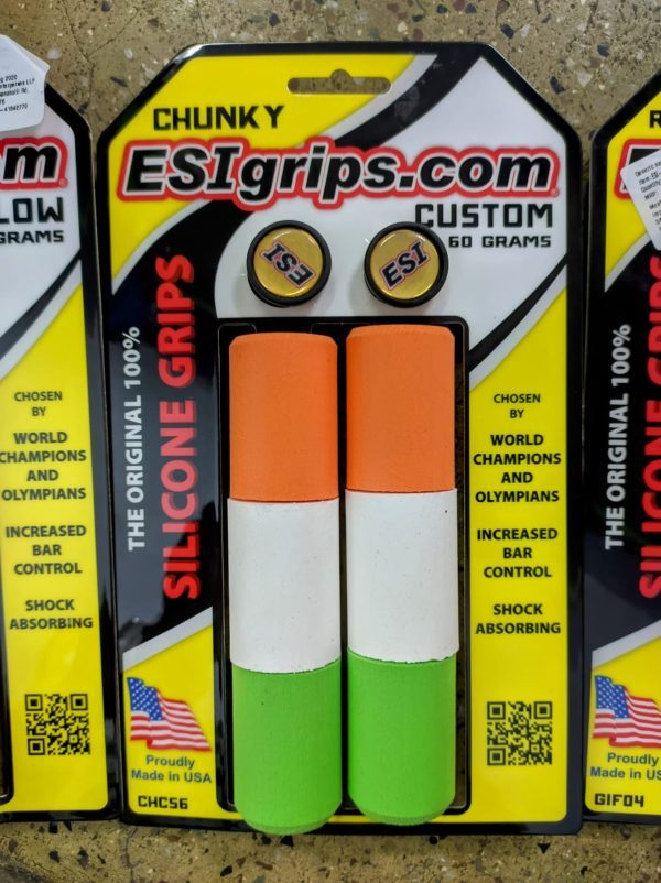 ESI Grips - Chunky Custom (Orange/White/Green)