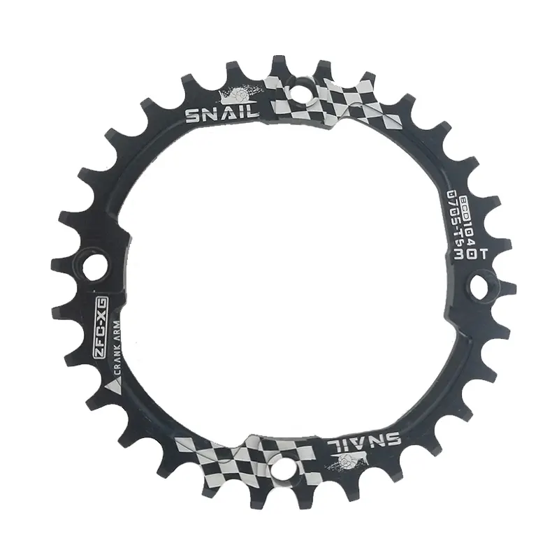 Deckas Narrow Wide Chainring 44T Black 104BCD